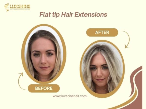 What Are Flat Tip Hair Extensions? Before And After Flat Tip Hair ...